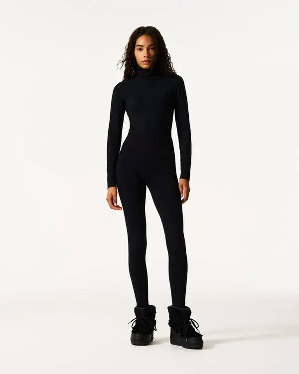 Perfect Moment Seamless Thermal Legging - Black