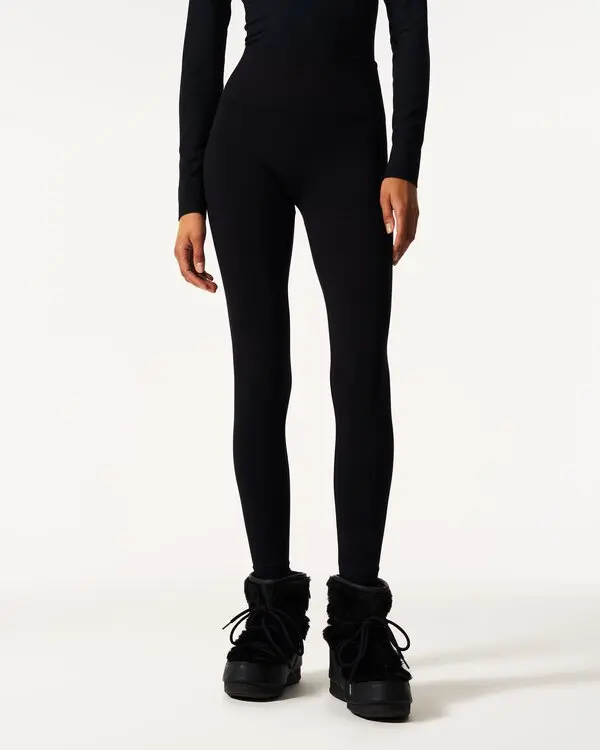 Perfect Moment Seamless Thermal Legging - Black