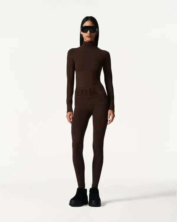 Perfect Moment Seamless Thermal Legging - Brown