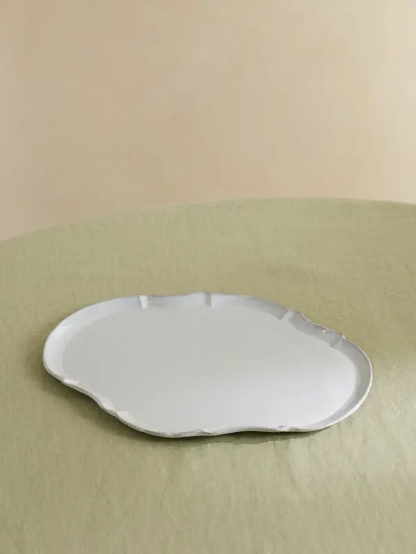 ASTIER DE VILLATTE Large Rome Glazed Ceramic Dinner Plate - White
