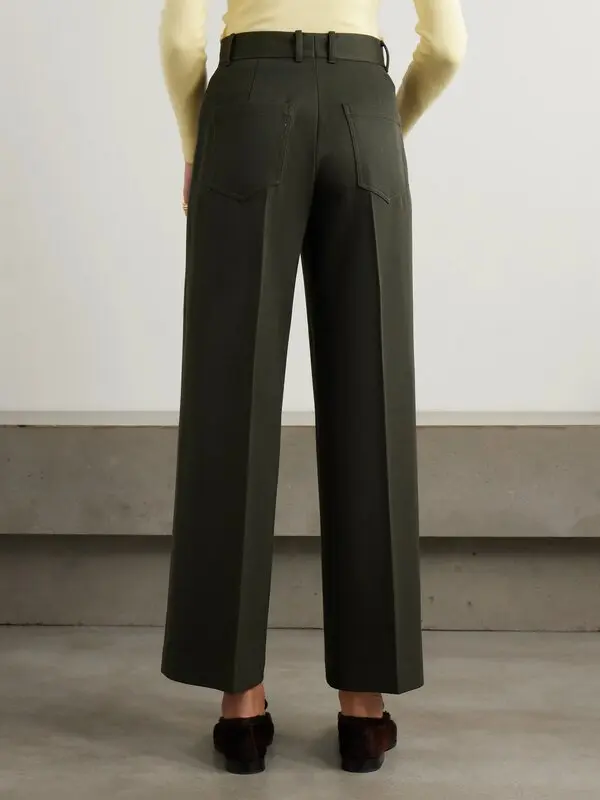 Purdey Seymour Pleated Wool-twill Wide-leg Trousers