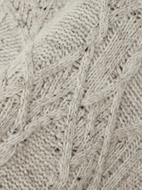 Purdey Cable-knit Wool And Cashmere-blend Turtleneck Sweater