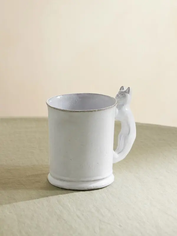 ASTIER DE VILLATTE Setsuko Cat Ceramic Cup - White