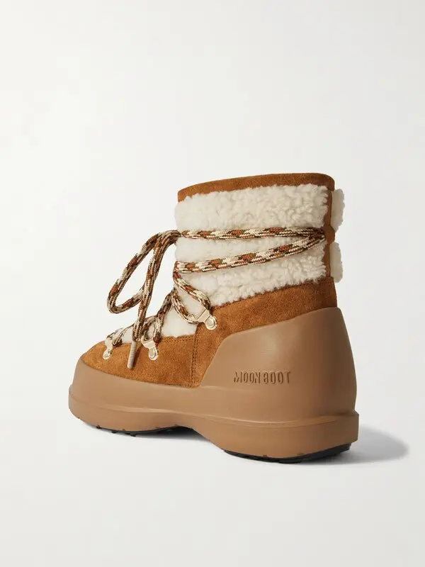 Moon Boot Luna Shearling Boots - Brown