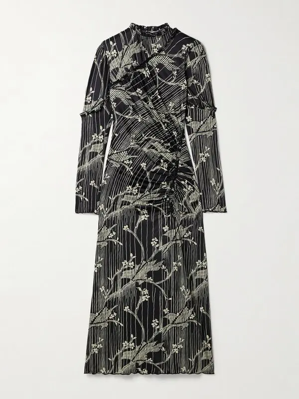Sea Sunniva Printed Stretch-jersey Midi Dress