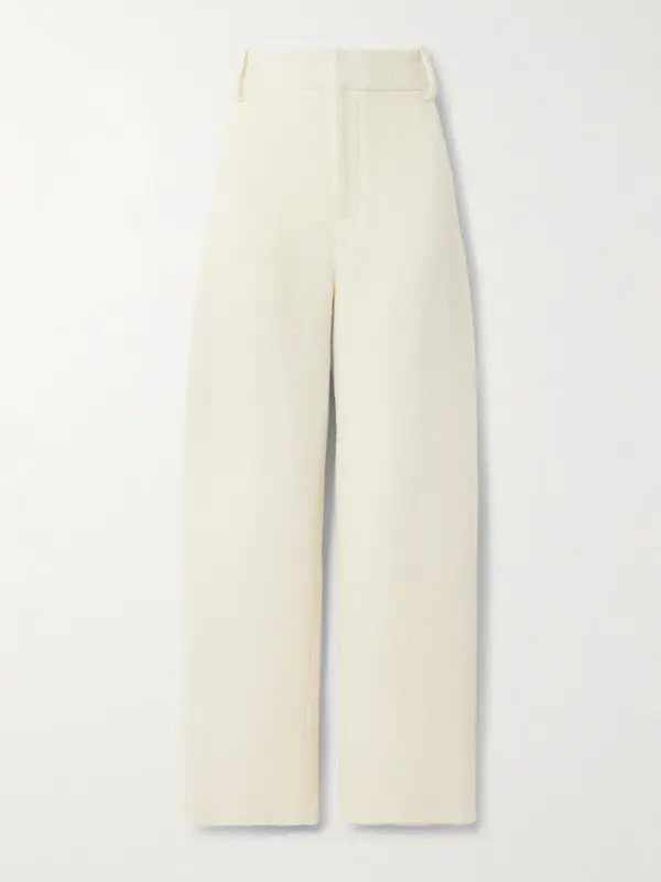 LIBEROWE Alba Wool-blend Tweed Pants - Neutrals