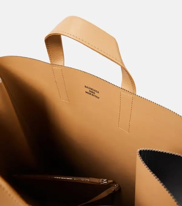 Balenciaga Erewhon Leather Tote Bag - Black | Editorialist