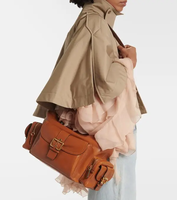 Chloé Medium Leather Camera Bag - Brown