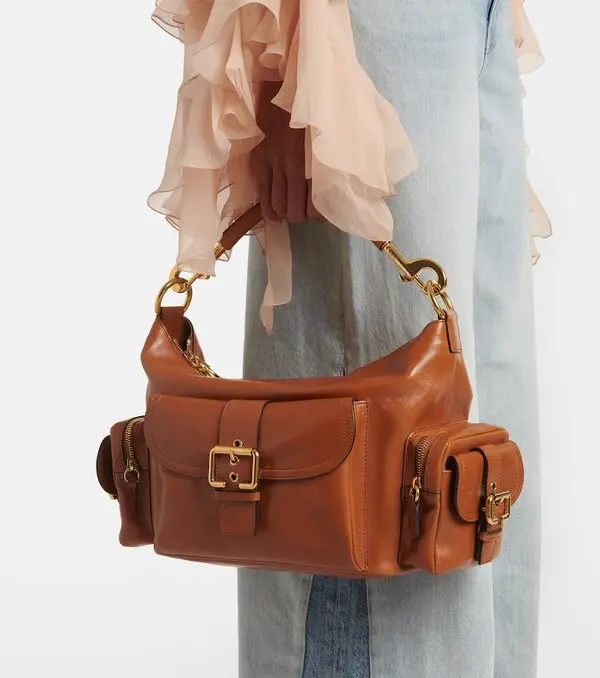 Chloé Medium Leather Camera Bag - Brown