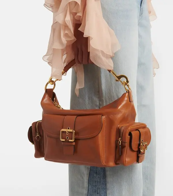 Chloé Medium Leather Camera Bag - Brown