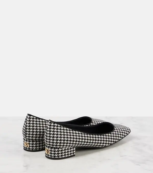 Dolce & Gabbana Dg Houndstooth Pumps - Black