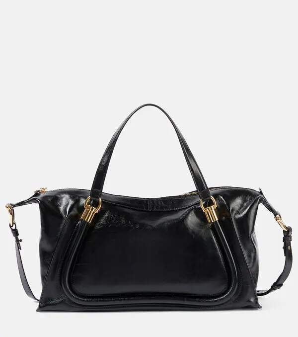 Chloé Paraty 24 Medium Shoulder Bag - Black
