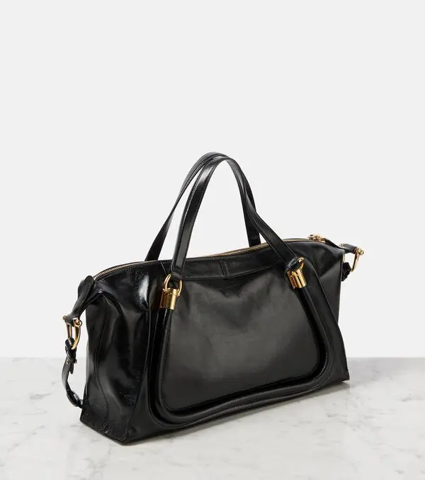 Chloé Paraty 24 Medium Shoulder Bag - Black