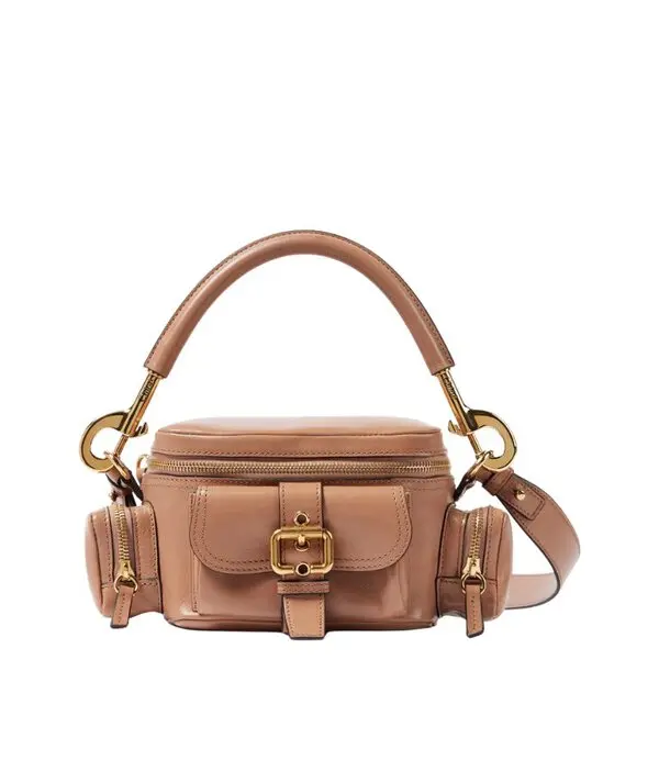 Chloé Camera Small Leather Crossbody Bag - Pink