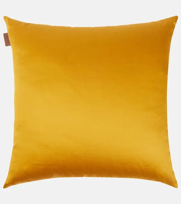 Etro Kentia Embroidered Cotton Cushion - Yellow