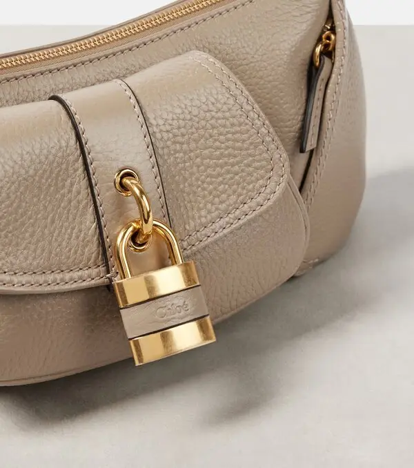 Chloé The 99 Leather Shoulder Bag - Grey