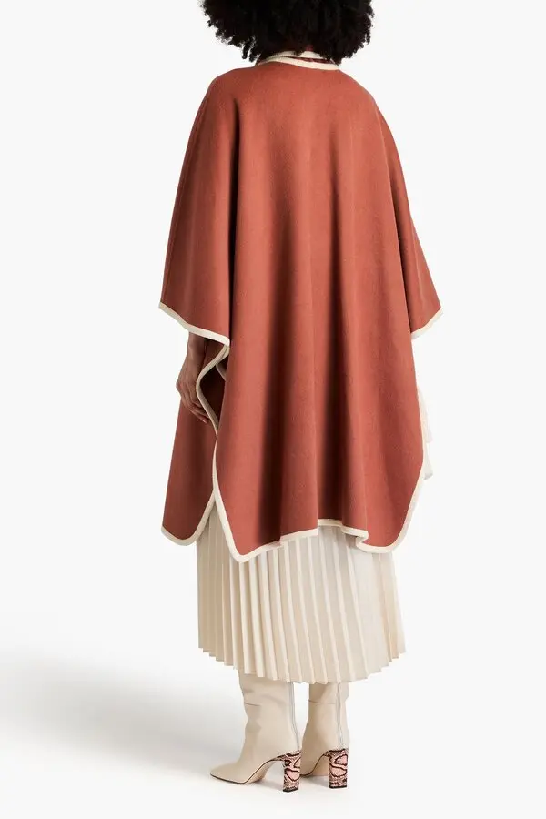 Zimmermann Draped Wool-blend Felt Cape