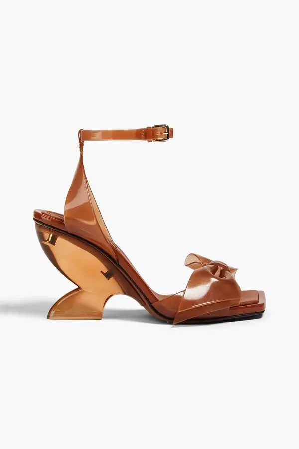 Zimmermann Bow-detailed Pvc Sandals - Brown