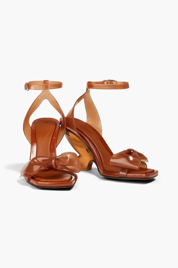 Zimmermann Bow-detailed Pvc Sandals - Brown