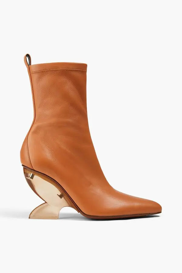 Zimmermann Leather Ankle Boots - Tan