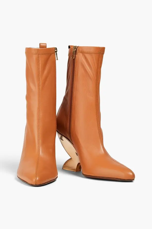 Zimmermann Leather Ankle Boots - Tan