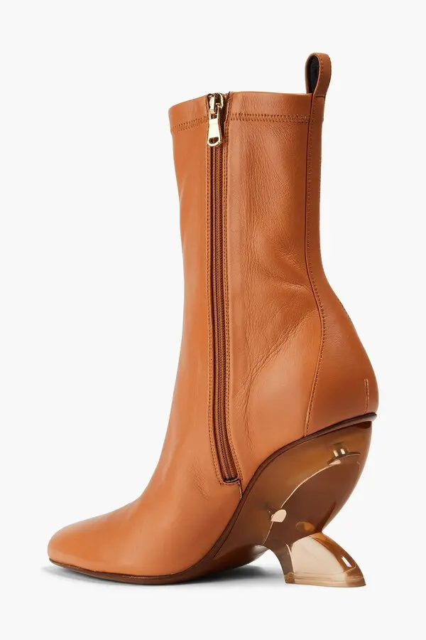 Zimmermann Leather Ankle Boots - Tan