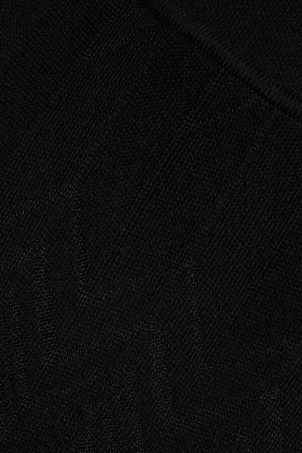 Missoni Crochet-knit Wool-blend Mini Skirt - Black