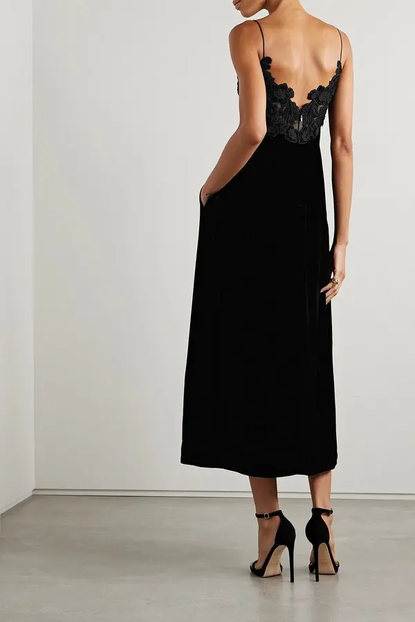 zimmermann black velvet dress Zimmermann Illustration Velvet Mini Dress Black/Silver