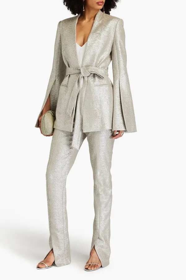 Zimmermann Metallic Cotton-bouclé Blazer