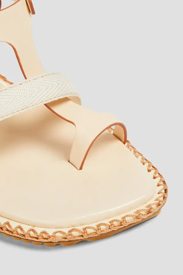 Zimmermann Grosgrain And Leather Sandals