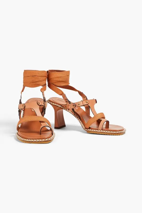 Zimmermann Grosgrain And Leather Sandals