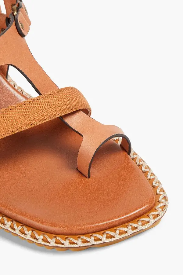 Zimmermann Grosgrain And Leather Sandals