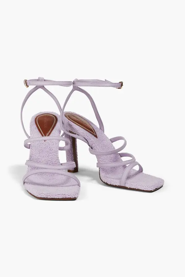 Zimmermann Leather And Terry Sandals