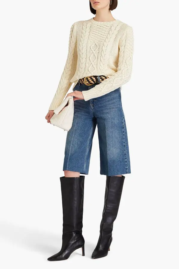 Zimmermann Cable-knit Cotton-blend Sweater
