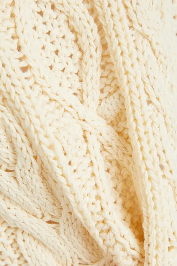 Zimmermann Cable-knit Cotton-blend Sweater