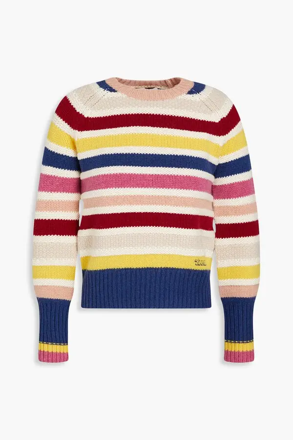 Zimmermann Striped Intarsia Merino Wool-blend Sweater