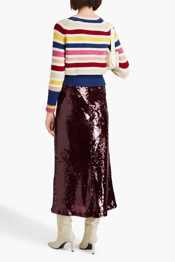 Zimmermann Striped Intarsia Merino Wool-blend Sweater