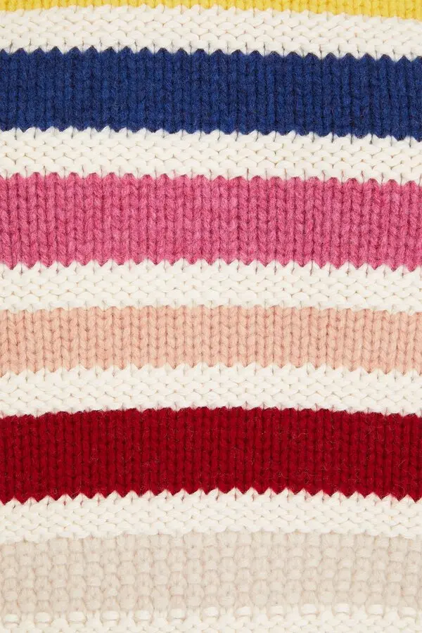 Zimmermann Striped Intarsia Merino Wool-blend Sweater