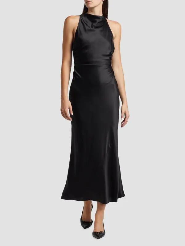 REFORMATION Casette Silk Maxi Dress