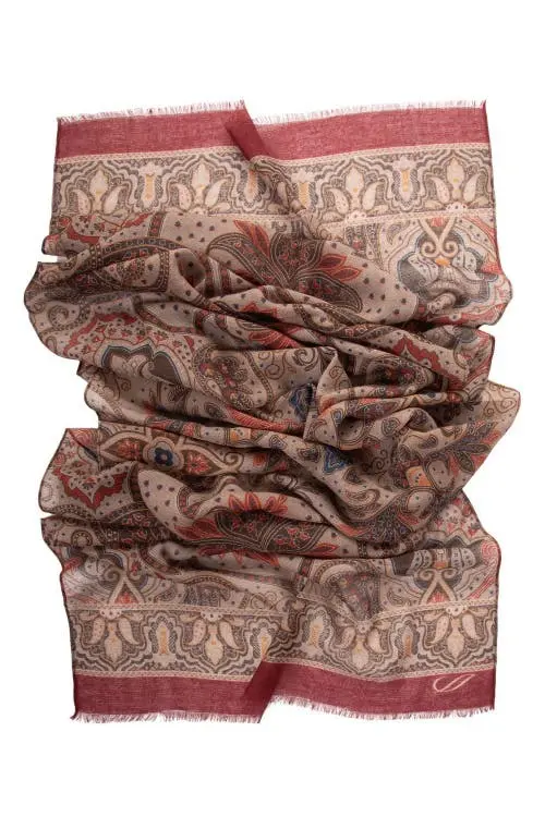 ELIZABETTA Uffiziwool Scarf - Travertine Beige