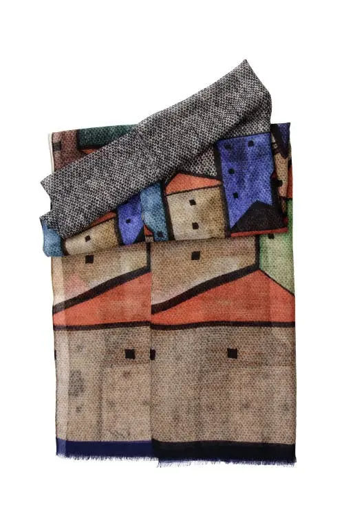 ELIZABETTA Villaggiowool Scarf - Tan