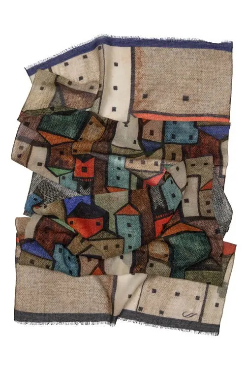 ELIZABETTA Villaggiowool Scarf - Tan