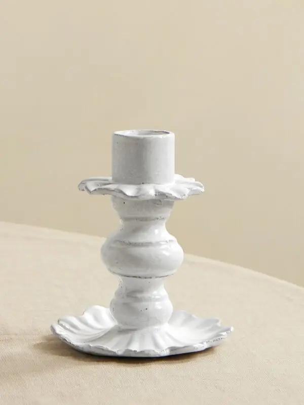 ASTIER DE VILLATTE Ceramic Candlestick - White
