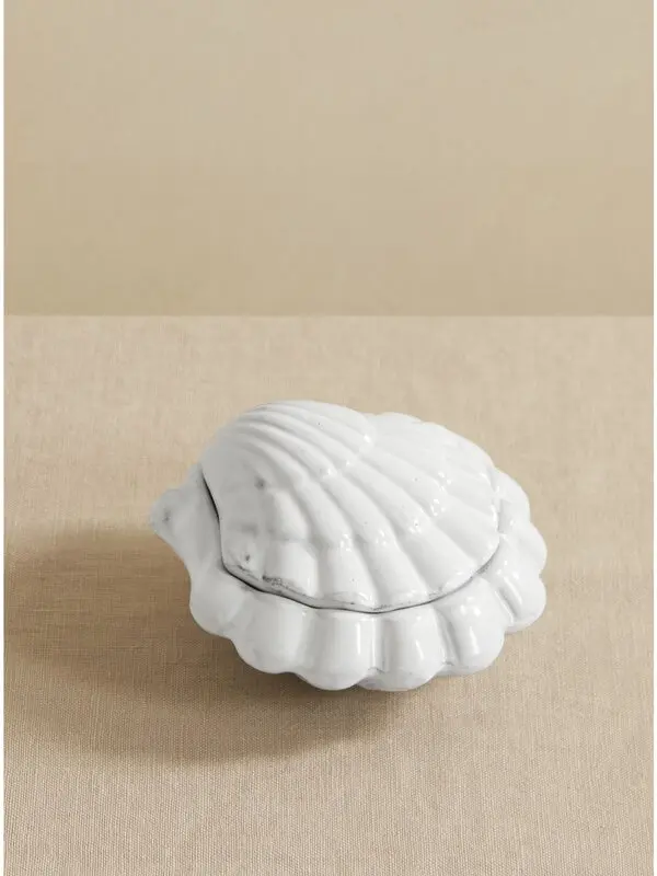 ASTIER DE VILLATTE Coquillage Ceramic Box - White