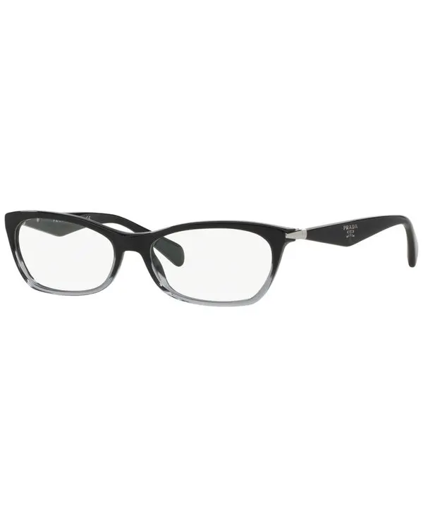 Prada Irregular Frame Eyeglasses - Black Grad