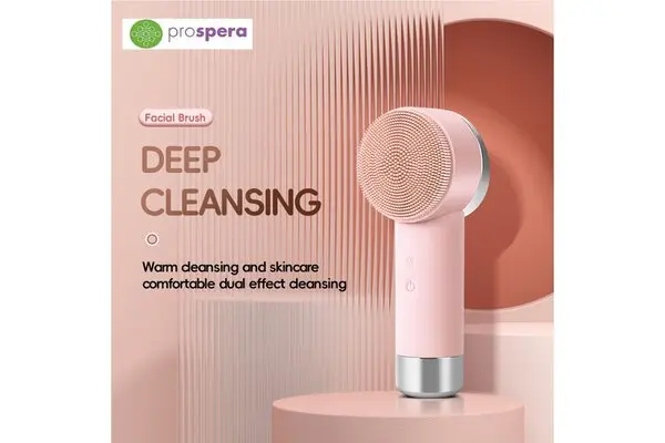 PROSPERA 2 In 1 Warm Facial Cleansing Brush