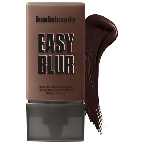 HUDA BEAUTY Easy Blur Natural Airbrush Foundation With Niacinamide - Molten Cocoa 595n
