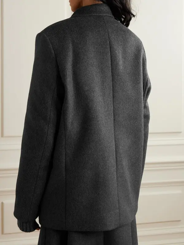 RÓHE Asymmetric Recycled Wool-blend Blazer