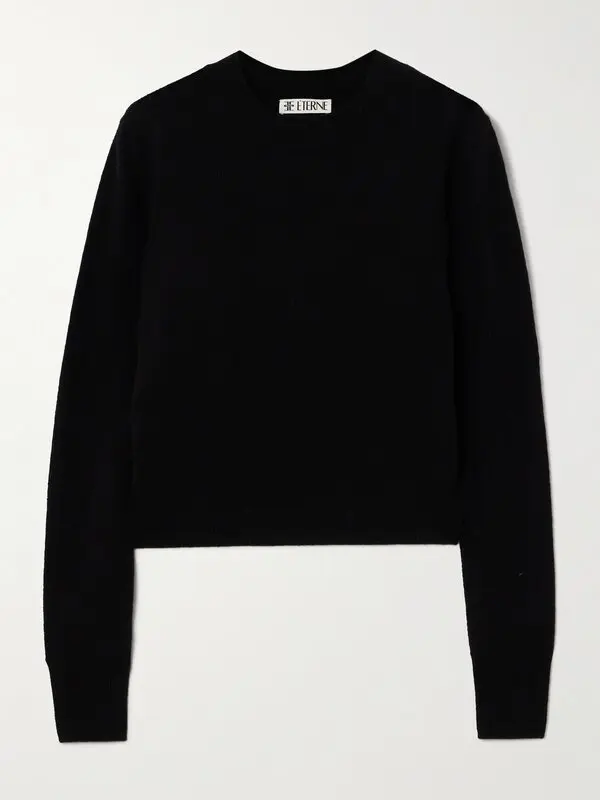 Eterne Francis Cashmere Sweater - Black