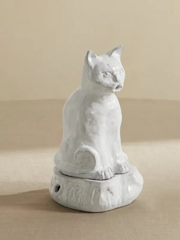 ASTIER DE VILLATTE Setsuko Cat Ceramic Incense Burner - White